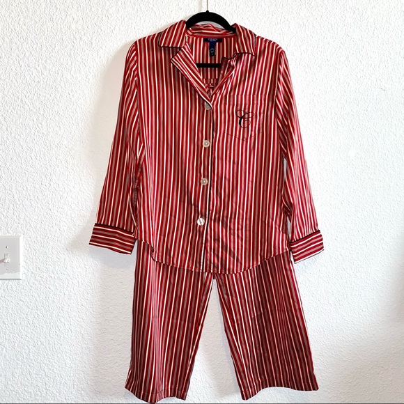 Chaps | Intimates & Sleepwear | Chaps Womans Stripe Pajama Two Piece ...